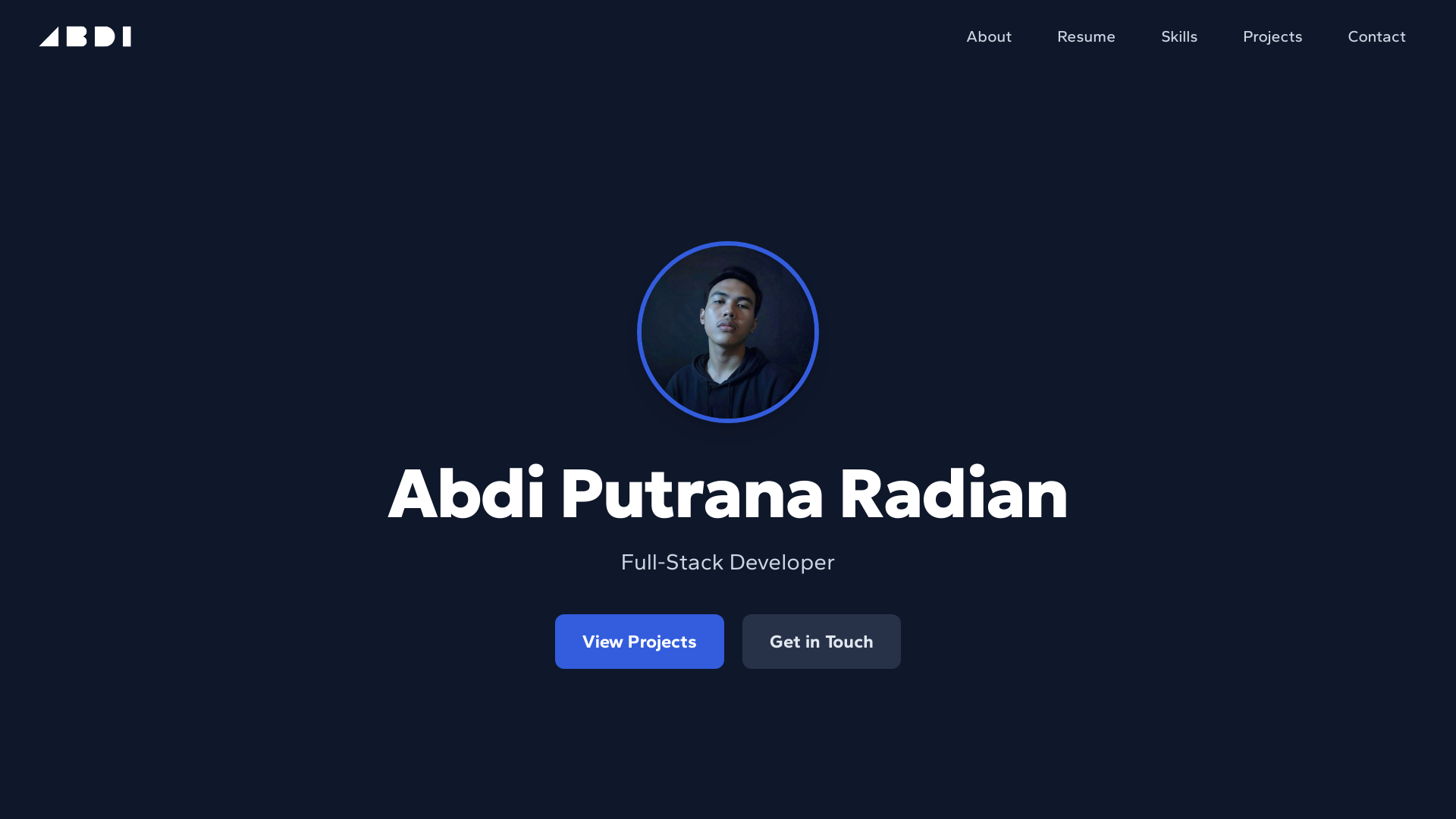 Abdi Putrana Radian | Portfolio Website
